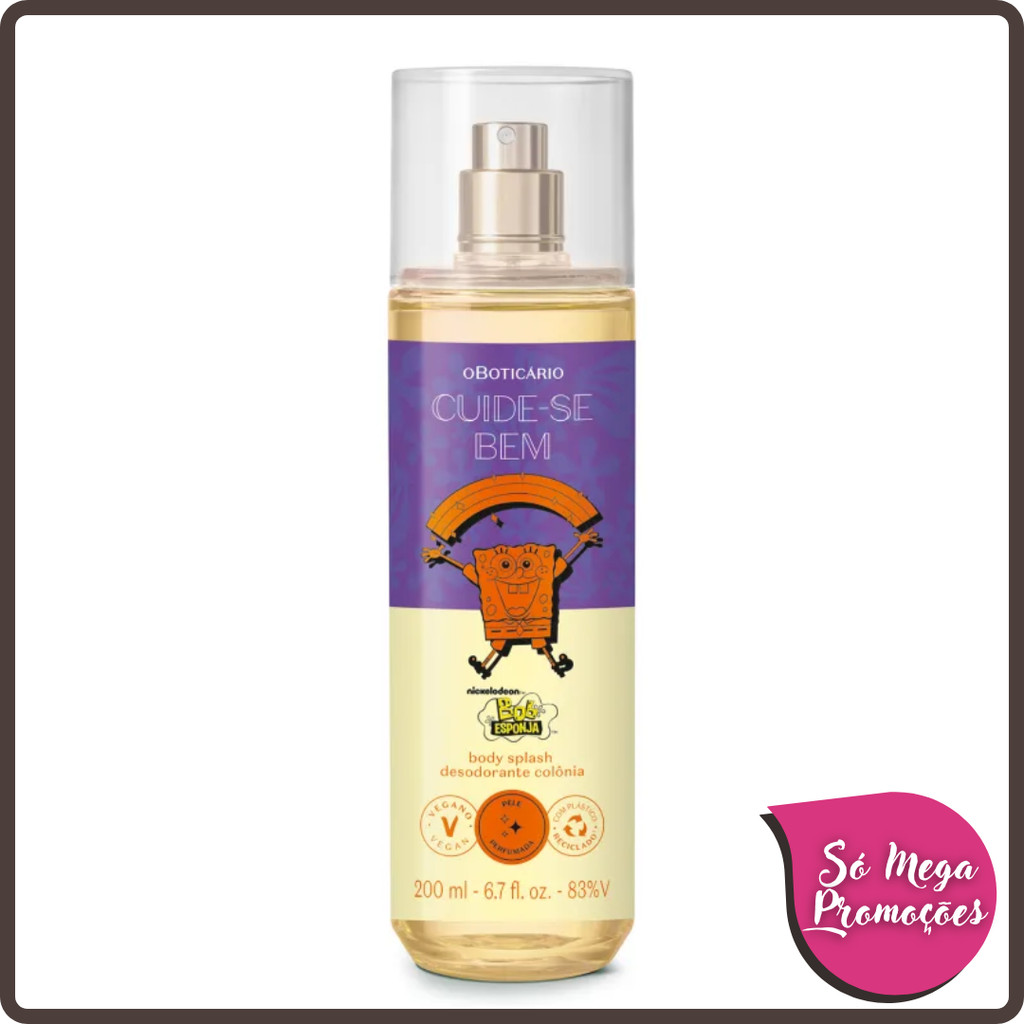 Bob Esponja Body Splash Desodorante Colônia Cuide-se Bem - 200ml ...