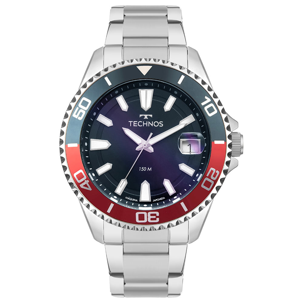 Relógio Technos Masculino Acqua Prata - 2415EJ/1A | Shopee Brasil