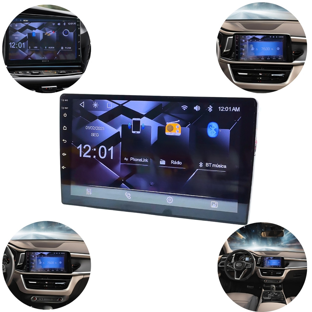 Multimídia Mp5 9 Polegadas H-tech Espelhamento Usb Bluetooth Tela Touch | Shopee Brasil