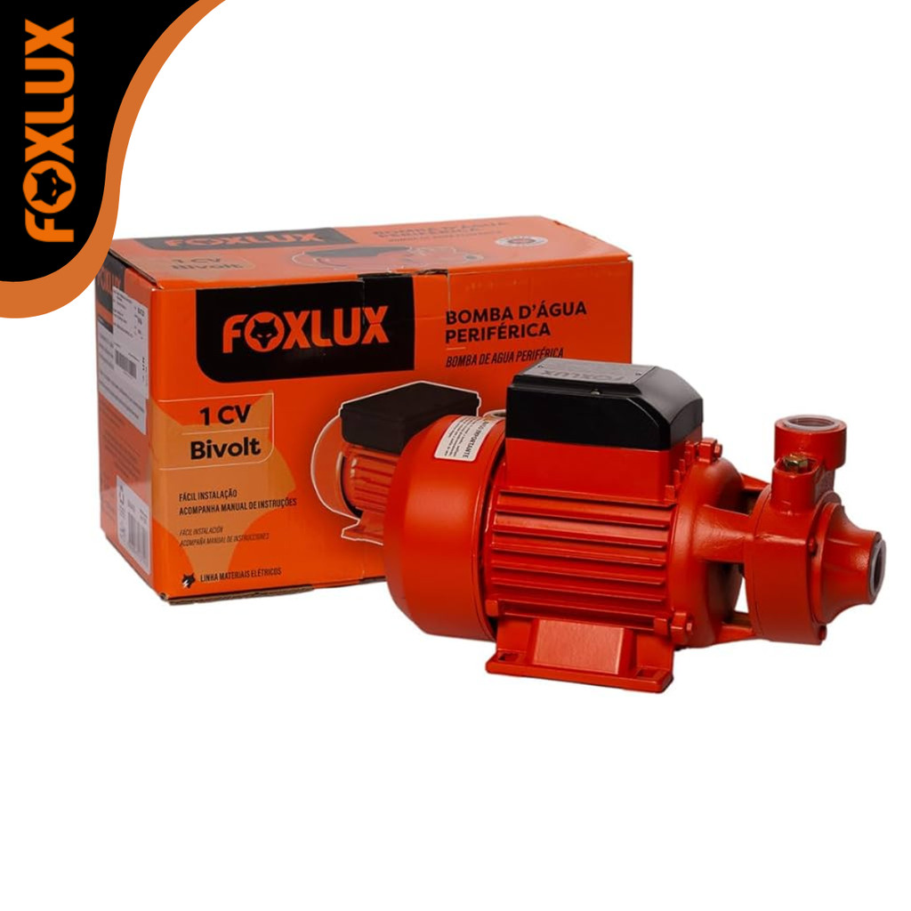 Bomba D’água Periférica 1CV Bivolt Foxlux | Shopee Brasil