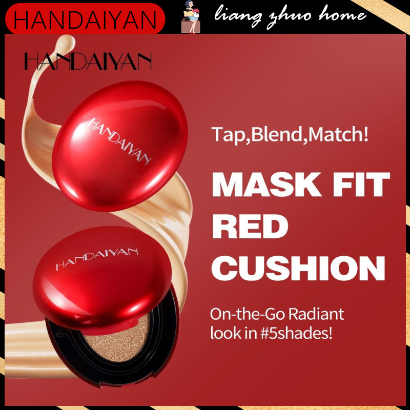 HANDAIYAN Red Cushion Foundation Semi-Fosco Cobertura Completa À Prova ...
