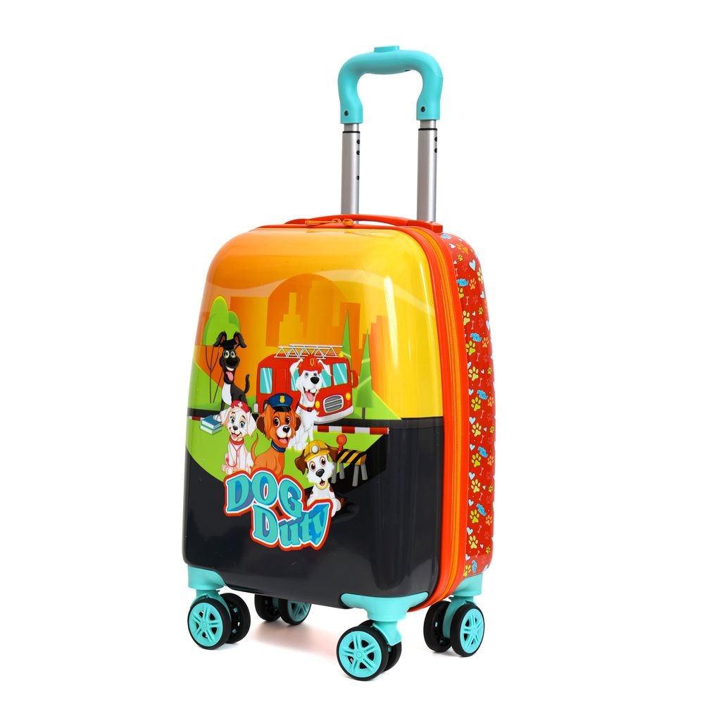 Mala Infantil Escolar Patrulha Dog Duty ABS Rígido Rodinha 360 ...