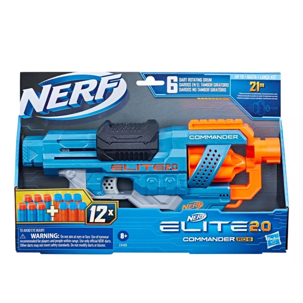 Nerf Elite 2.0 Commander RD-6 – E9486 | Shopee Brasil