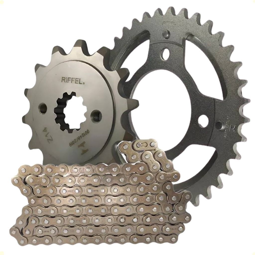 Kit Relação Cb 300f Twister Transmissão 14 X 38 Original Riffel ...