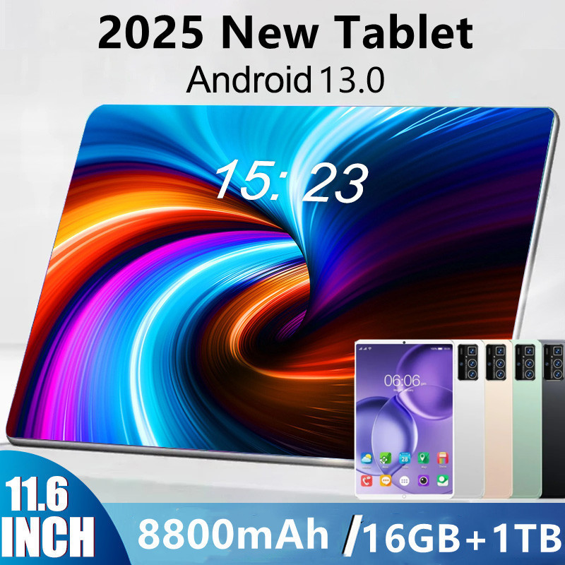 2025 novo estilo versão Global Tablet PC 11.6 Polegada HD Android 13 ...