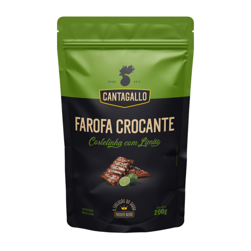 Farofa Crocante Cantagallo Sabor Costelinha Com Limao | Shopee Brasil