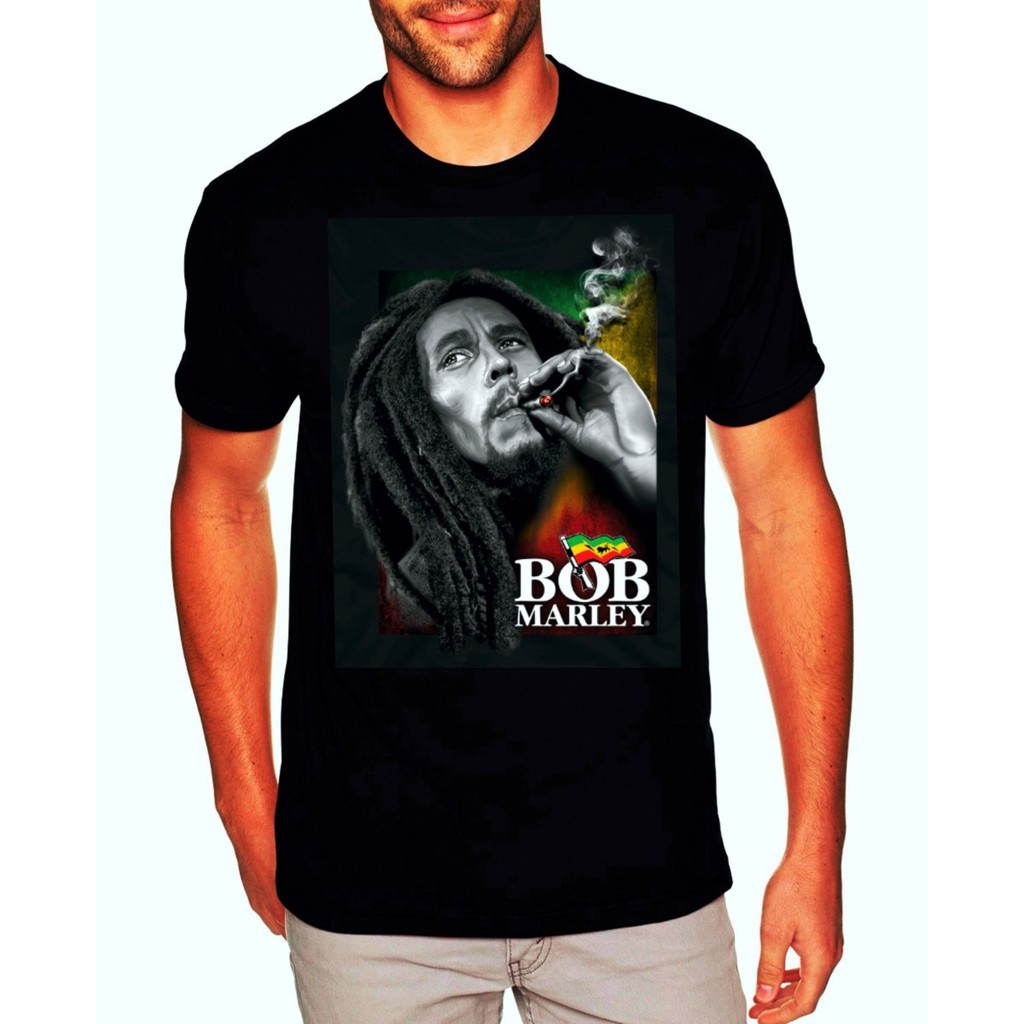 Camiseta Camisa Blusa Bob Marley Reggae Rastafari Jamaica Roots Algodão ...