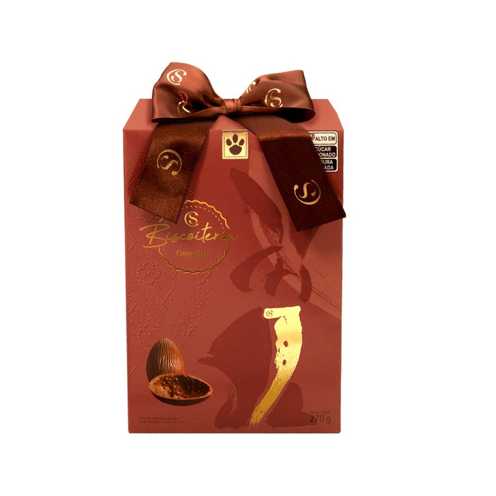Ovo Biscoiteria Chocolate ao Leite Biscoito na Casca CS 270g | Shopee Brasil