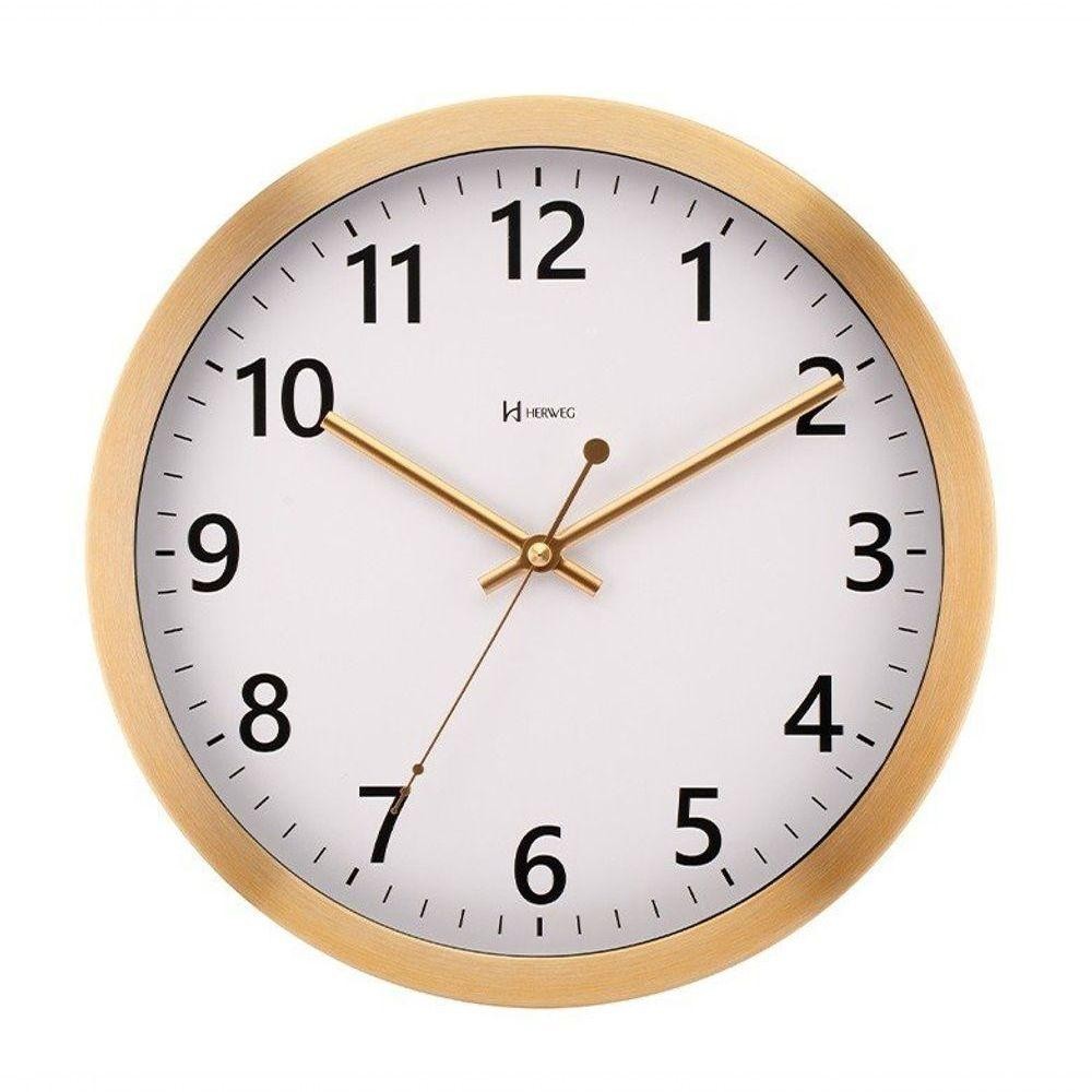 Relógio De Parede Em Alumínio Herweg 6736 único | Shopee Brasil