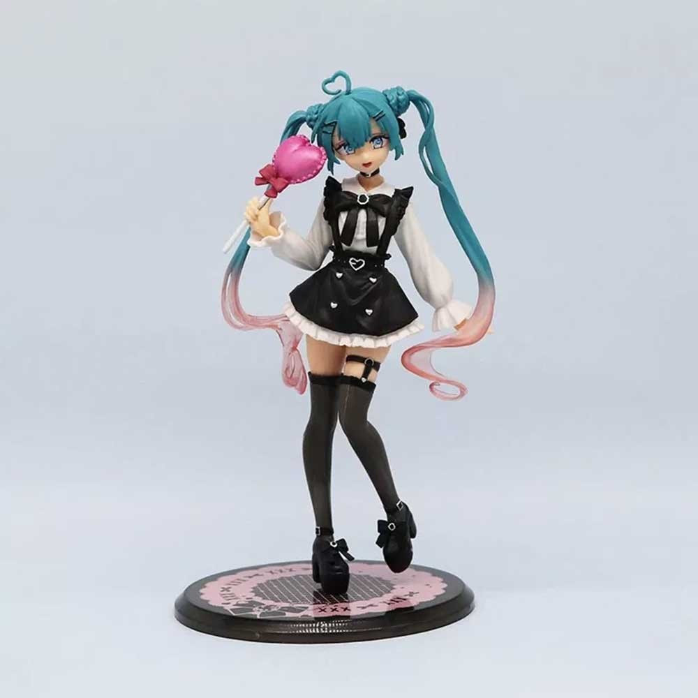 19cm Anime Virtual Idol Hatsune Miku Figure Miku Vocaloid Love Balloon ...