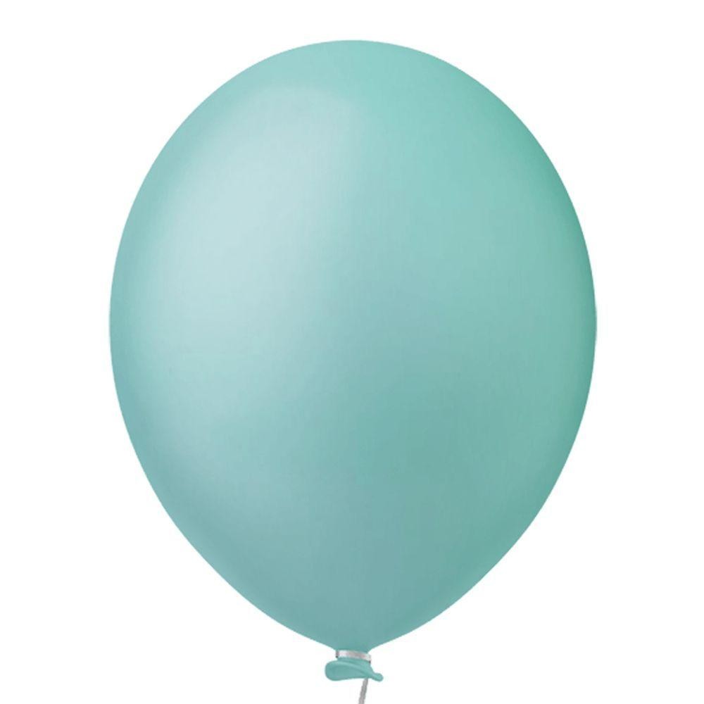 Balão Látex Verde água Candy - 9 Polegadas - 50 Unidades | Shopee Brasil
