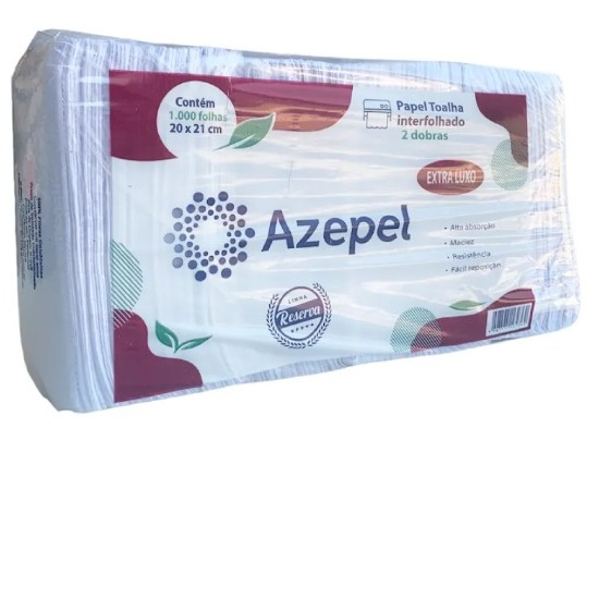 Papel Toalha Inter Extra Luxo 20x21 Azepel | Shopee Brasil