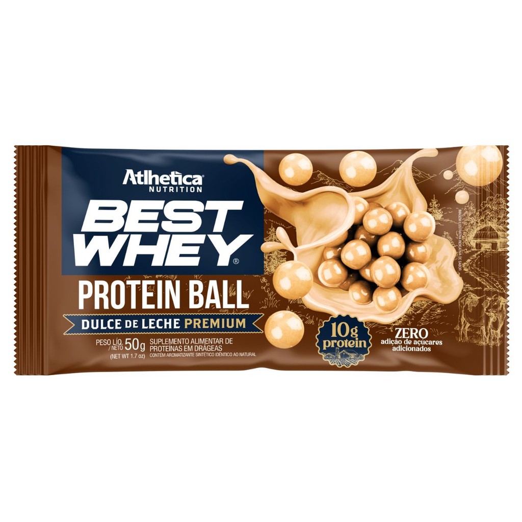 Best Whey Protein Ball Snack Proteico Dulce de Leche Sachê 50g Zero Adc ...