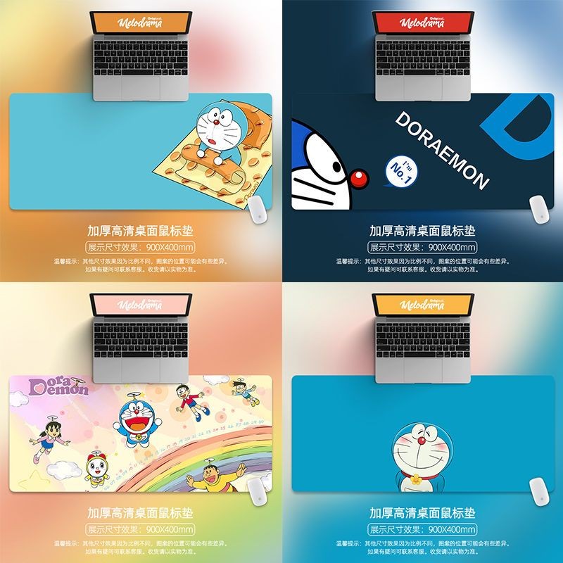 Doraemon Mouse Pad Grande Escritório Computador Teclado Mesa Menina ...