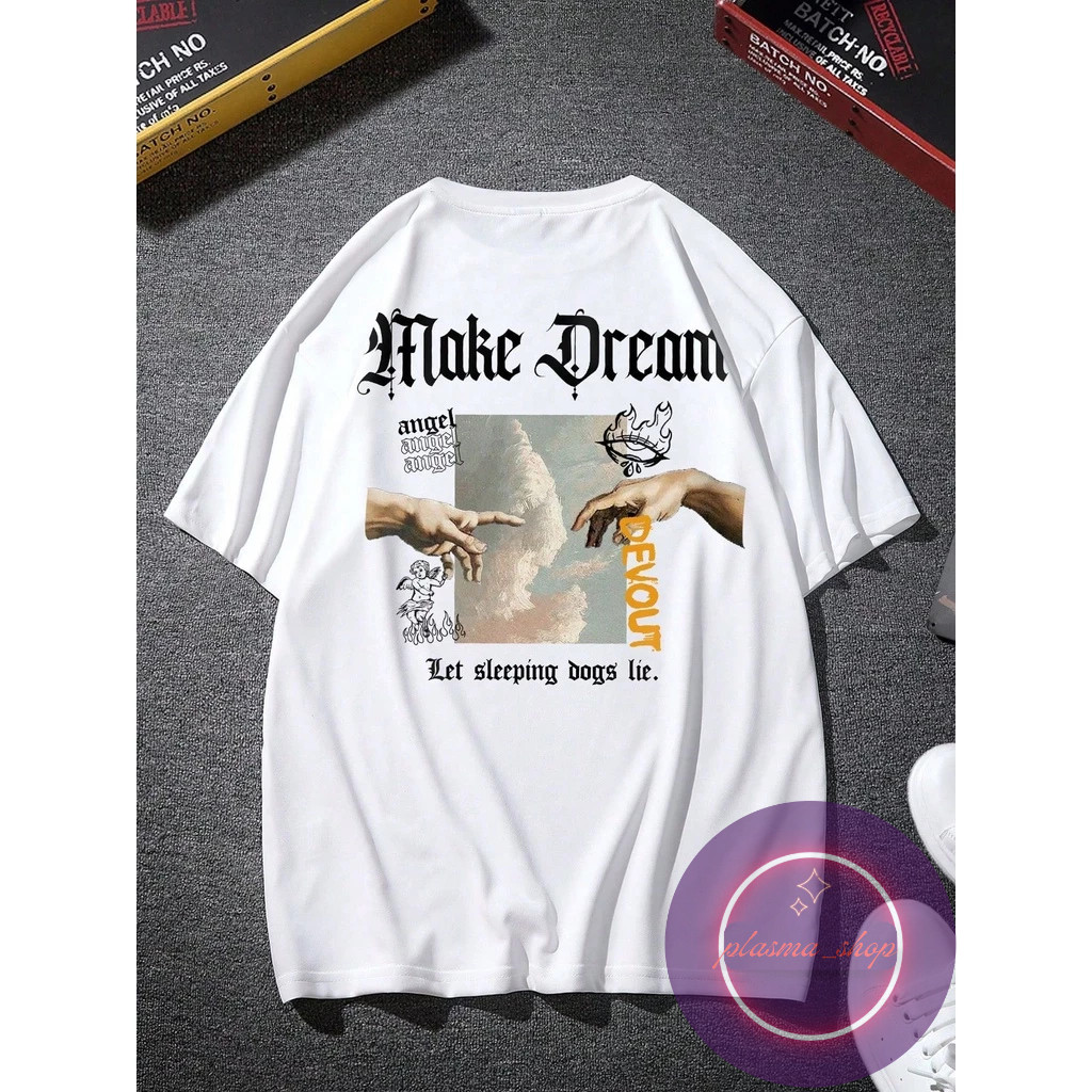 Camisa Streetwear Coleção Gringa Hype Drip Estampada Make Dreams Came ...