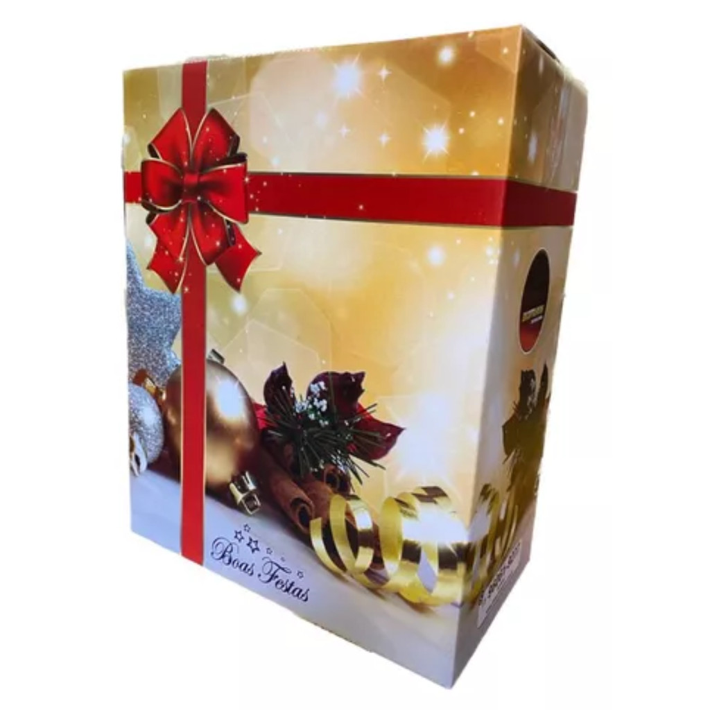 Cesta De Natal Alegria Com Panettone E Chocottone Shopee Brasil