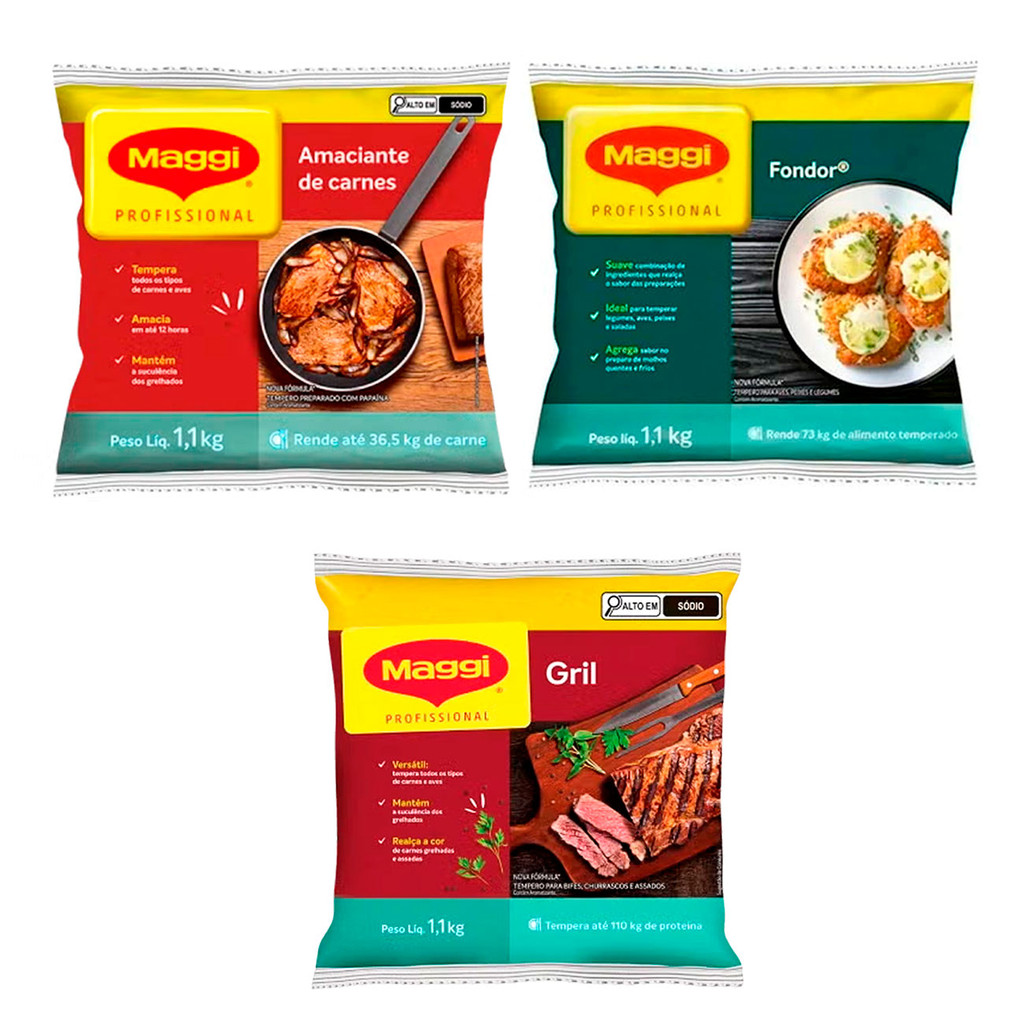 Tempero Pronto Maggi Profissional 1,1kg – Sabor e Suavidade para seu ...