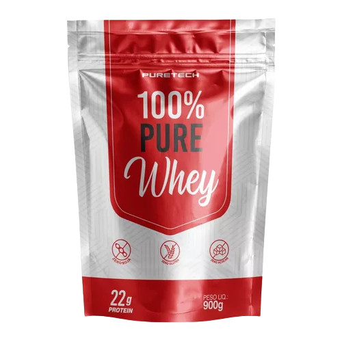 Whey Protein 2W Pure Whey 900g Cookies - Puretech | Shopee Brasil