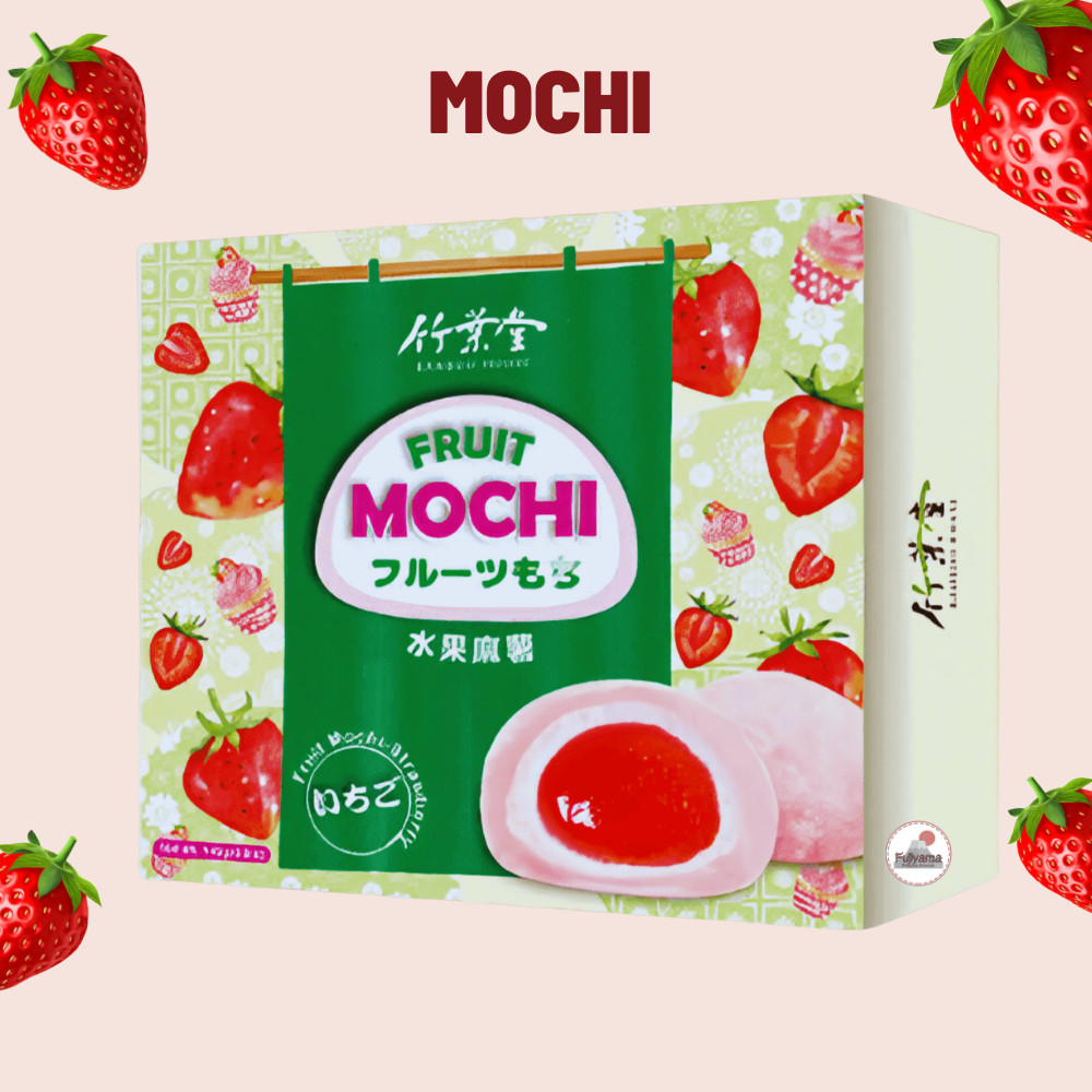 Moti Bolinho de Arroz Mochi sabor Morango Bamboo House 140g | Shopee Brasil