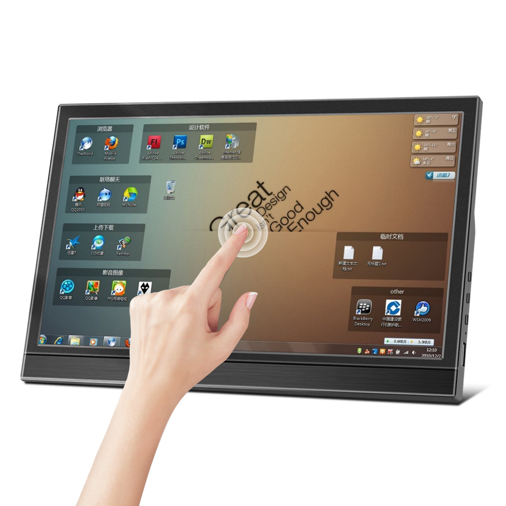 Monitor Portátil De Toque De 11.6 ′ 1366X768 Display lcd Laptop Segunda ...