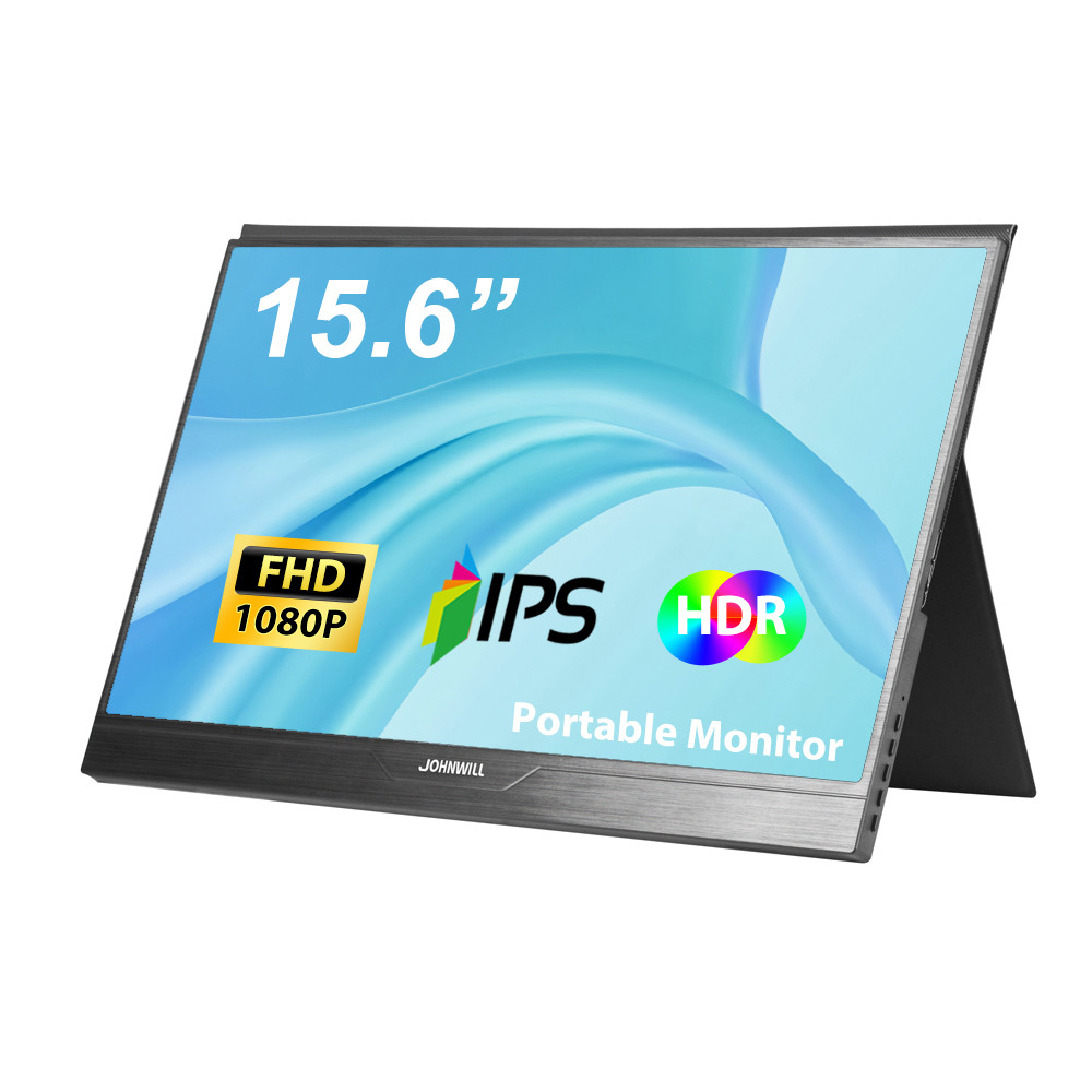 Monitor Portátil CNC 15.6 Polegadas HDR FHD 1080P 60Hz 8Bit IPS Painel ...