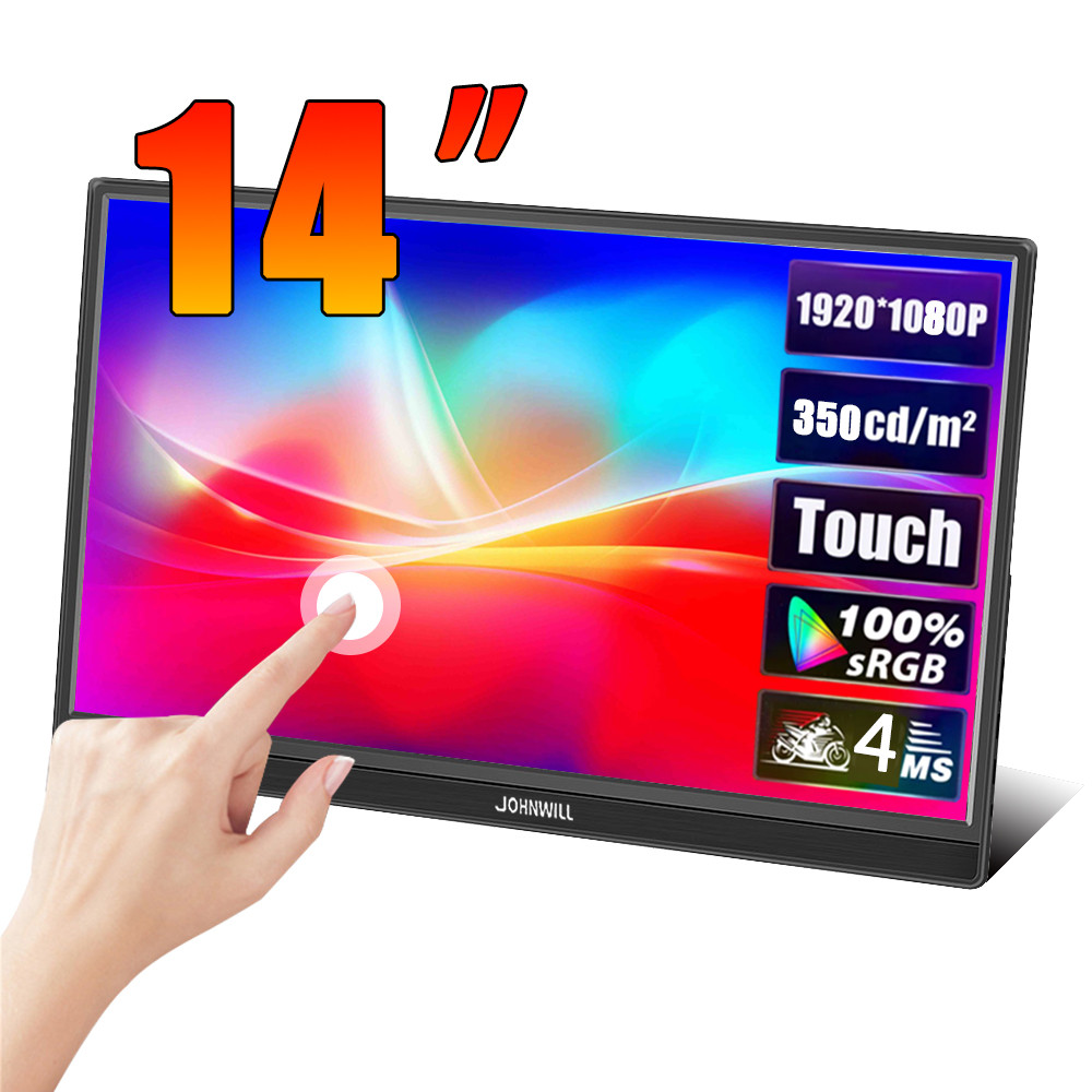 Monitor De Computador Touchscreen 14 Polegada 1920x1080 HD 60Hz Painel ...