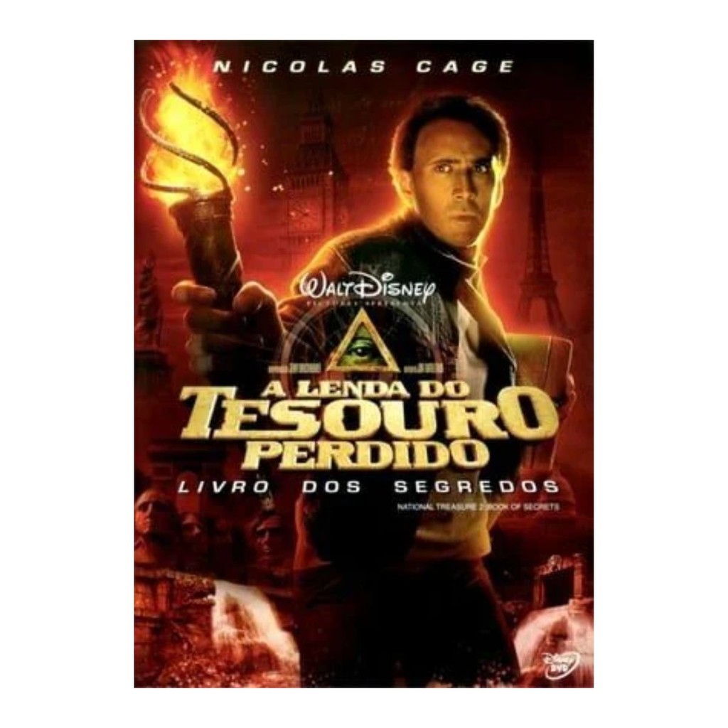 A Lenda do Tesouro Perdido - Livro dos Segredos - DVD - 2007 | Shopee ...