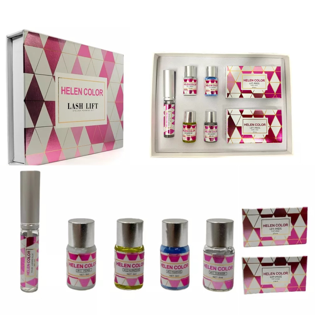 Lash Lift Helen Color Kit Completo para Permanente de Cílios ...