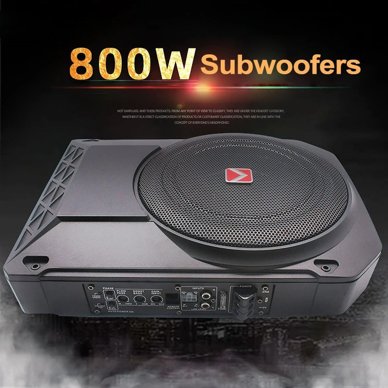 Subwoofer Ultra-fino Para Carro Amplificador Potência 800w | Shopee Brasil