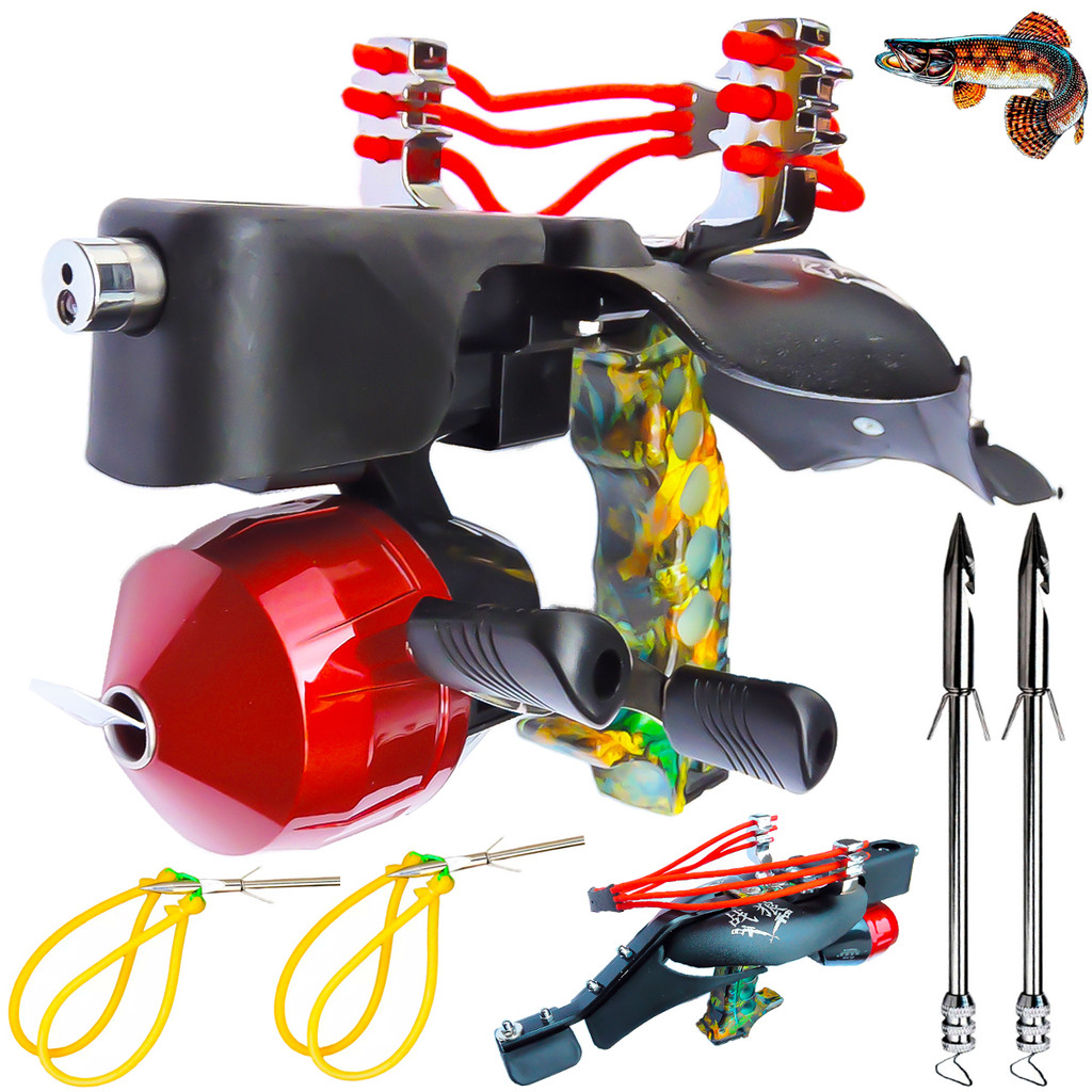 Atiradeira Estilingue Profissional Slingshot Pesca Combo S39 ( Bodoque ...
