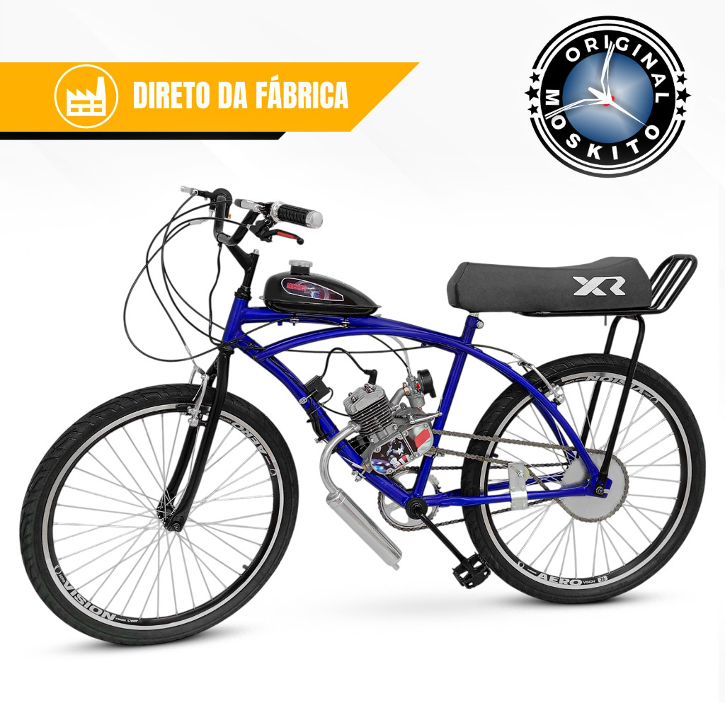 Bike Motorizada Moskito Motor 80cc Kit Completo Desmontado Bagageiro ...