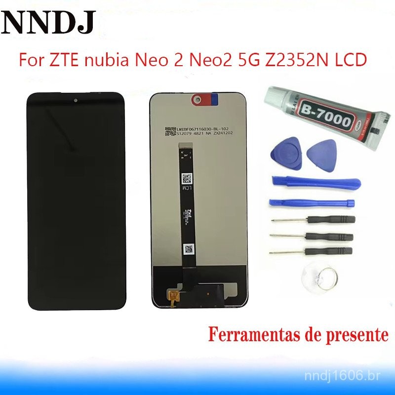 Para ZTE nubia Neo 2 Neo2 5G Z2352N LCD Conjunto de Tela de Celular ...