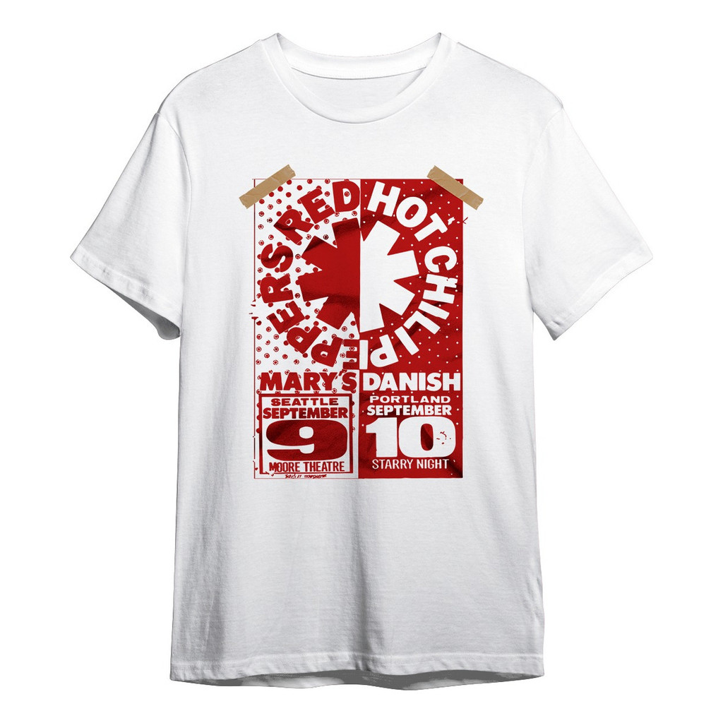 Camiseta Red Hot Chili Peppers Rock Banda Camisa Unissex | Shopee Brasil