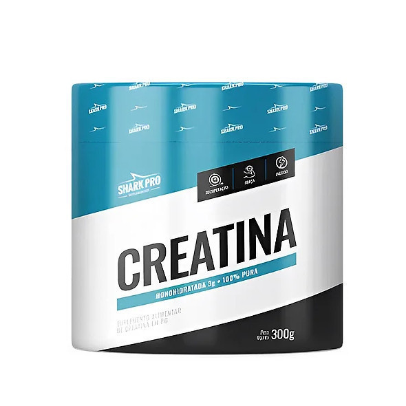 Creatina Pura Shark Pro 300g Monohidratada | Shopee Brasil
