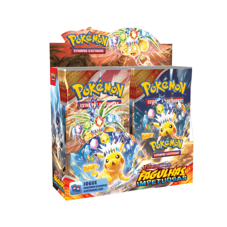 Pokémon Box Display Ev8 Fagulhas Impetuosas 216 Cartas Copag | Shopee Brasil