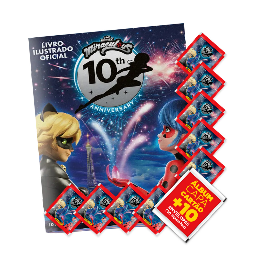 Ladybug 2025 - Álbum Capa Cartão + 10 envelopes (50 Figurinhas) - Novo ...