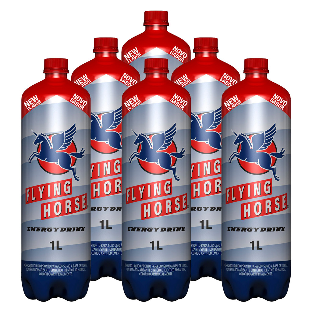 Energético Flying Horse Energy Drink 1l 6 Unidades | Shopee Brasil
