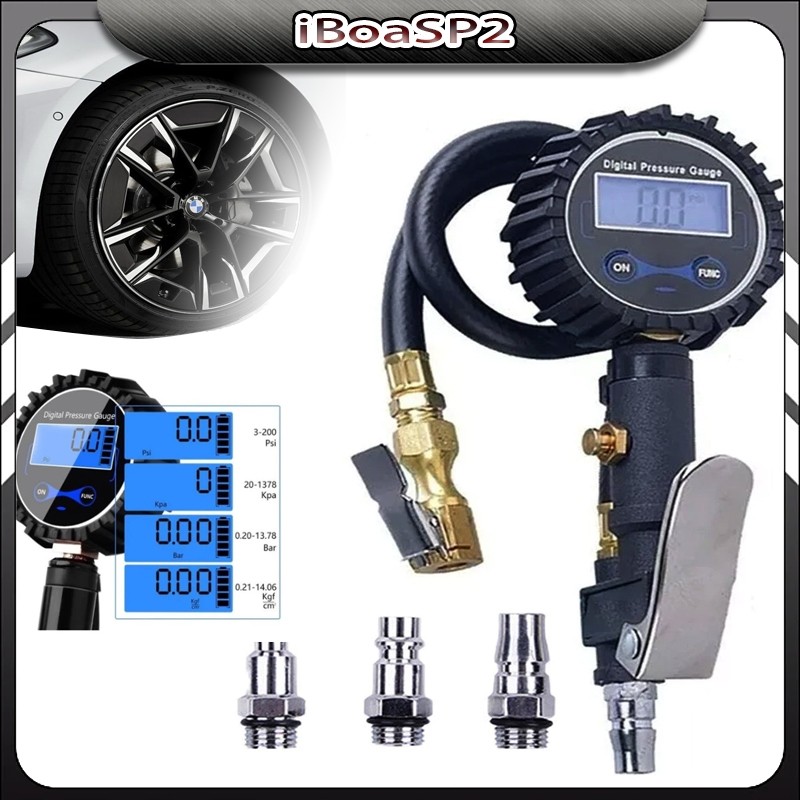 Medidor De Pressão Digital Inflator De Pneu 200-300 Psi Pronta Entrega ...