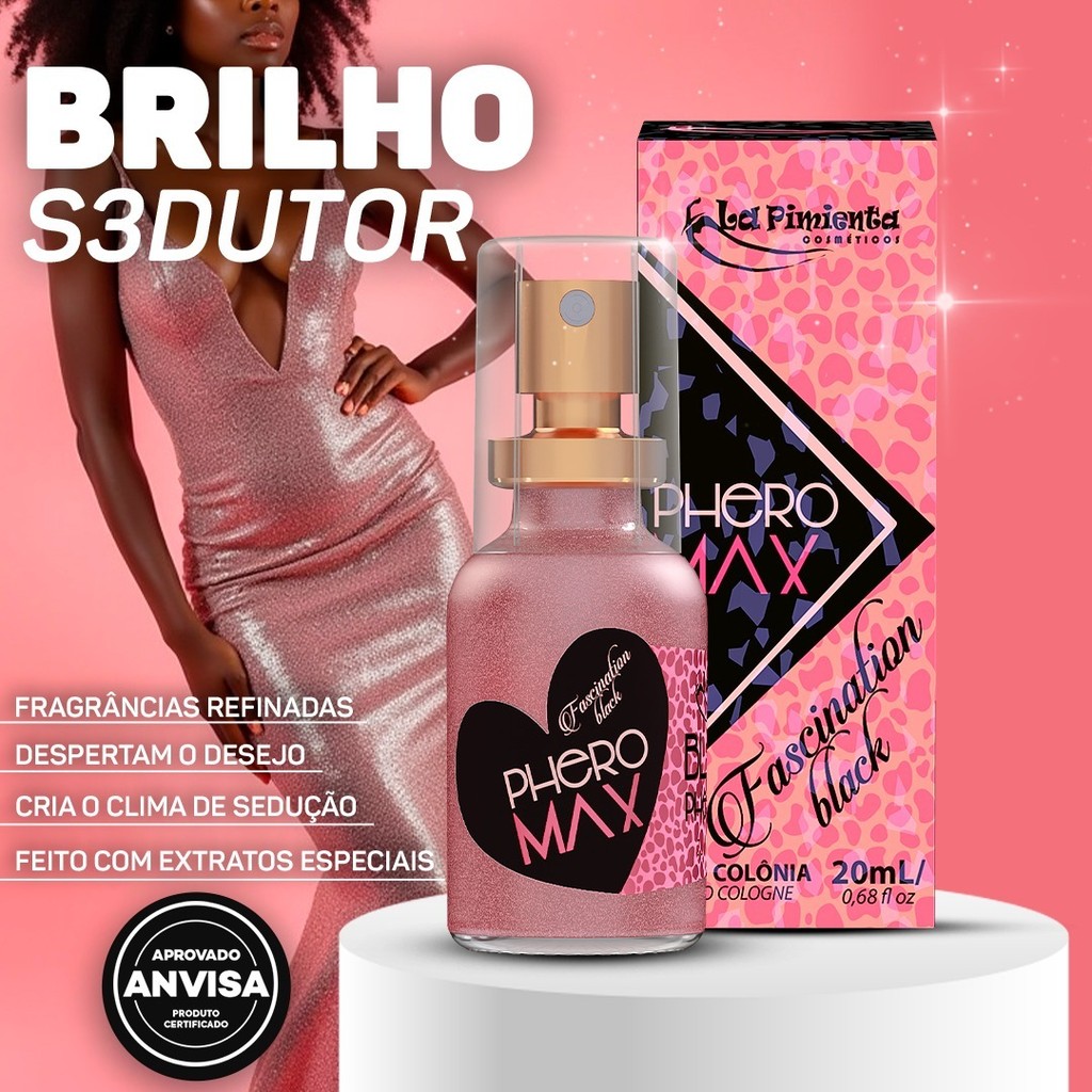 ENVOLVA-SE NO DESEJO COM PHERO MAX - FASCINATION BLACK, O PERFUME QUE ...