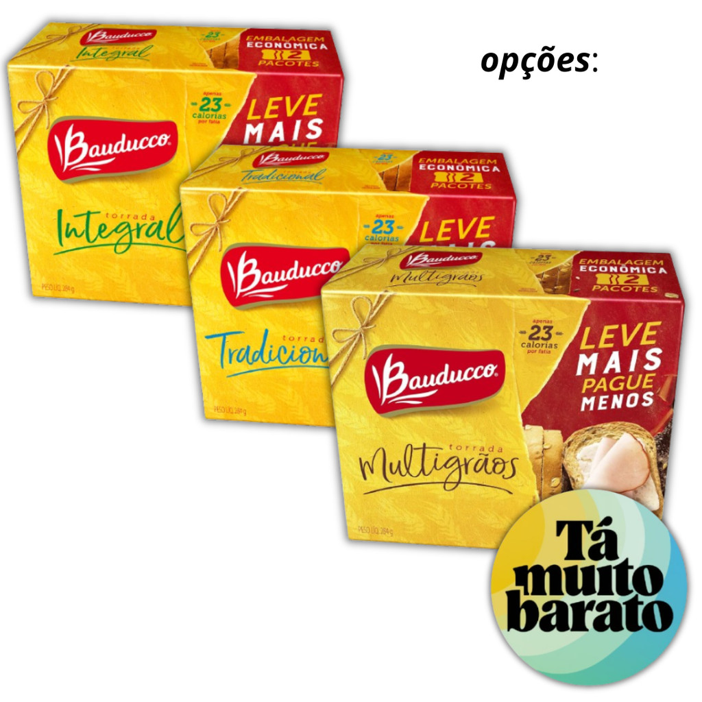 Torrada Bauducco - Pacote 284g | Shopee Brasil