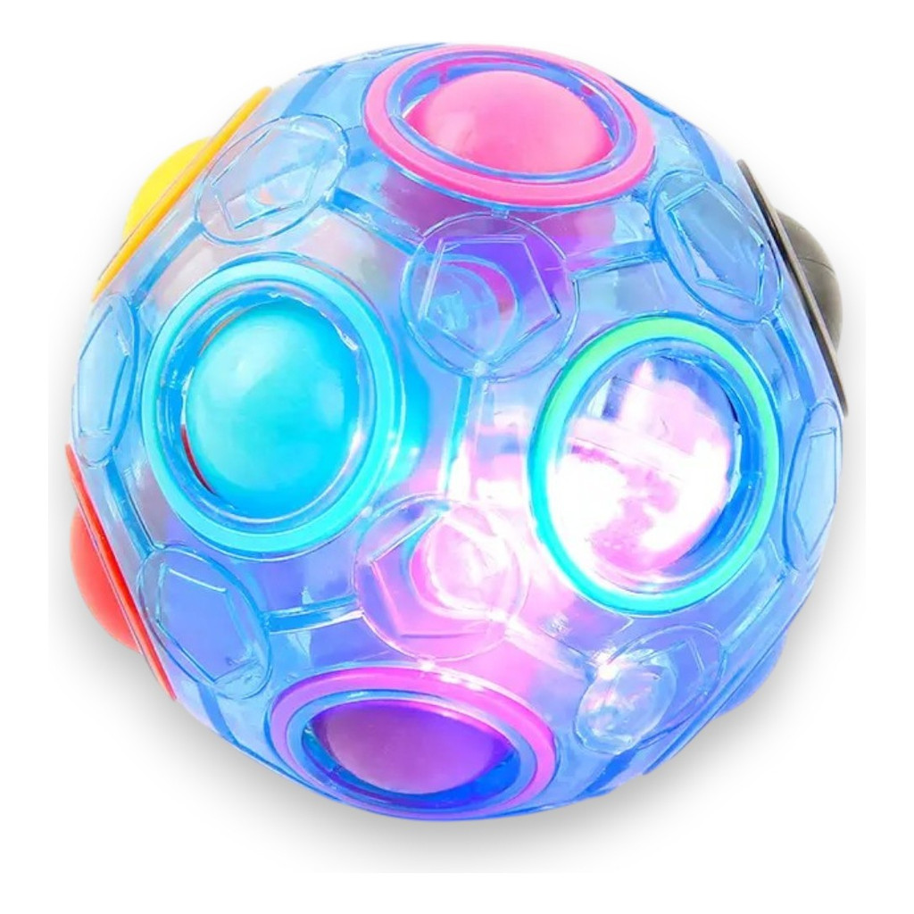 Fidget Brinquedo Antistress Cubo Bola Magica com Luz Giratória Spiner ...