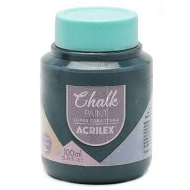 TINTA CHALK PAINT 100ML - AZUL INDUSTRIAL 874 - ACRILEX | Shopee Brasil