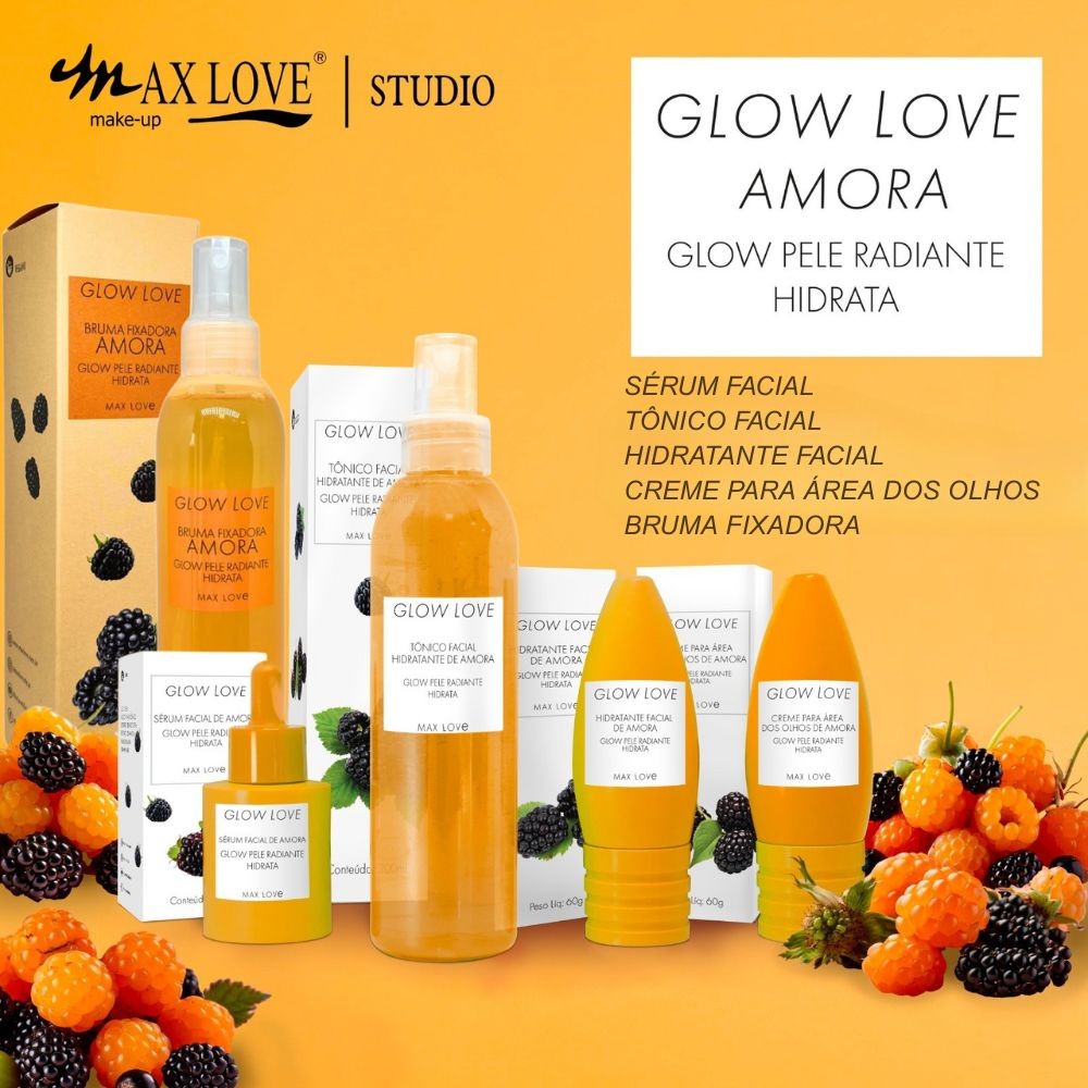 Kit Completo 5 itens Linha Glow Love Amora Max Love | Shopee Brasil