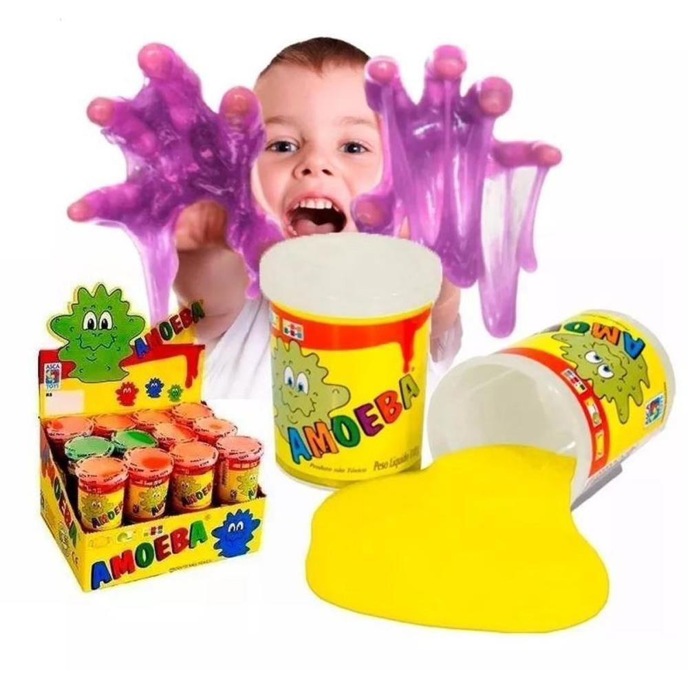 Kit Amoeba Original Slime Massinha 110g Cores Sortidas Geleia Geleca ...