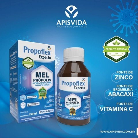 Xarope Propoflex Expecto 150ml ApisVida | Xarope Expectorante Natural ...