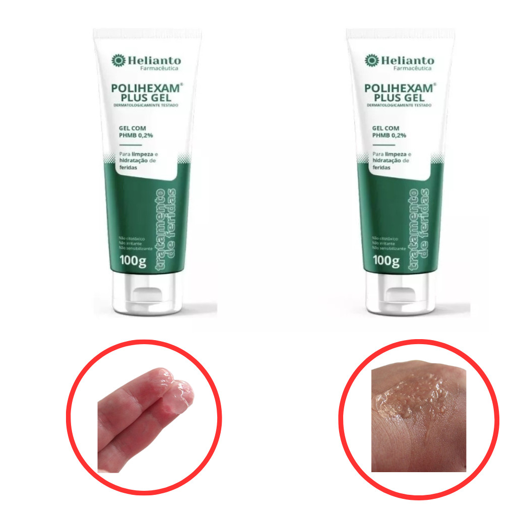 Gel Com PHMB 0,2% Polihexam Plus 100G Helianto para limpeza e ...
