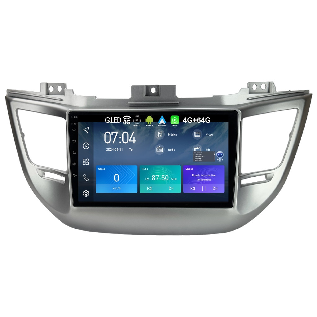 Kit Multimidia 9 Polegadas Android Hyundai Tucson 2015 a 2020 | Shopee Brasil