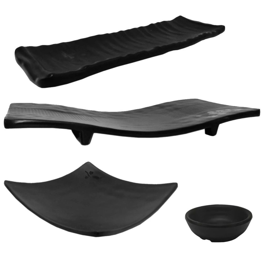 Kit 10 Travessas Ondulada 28x13 Cm + 30 Molheiras + 10 Travessas ...