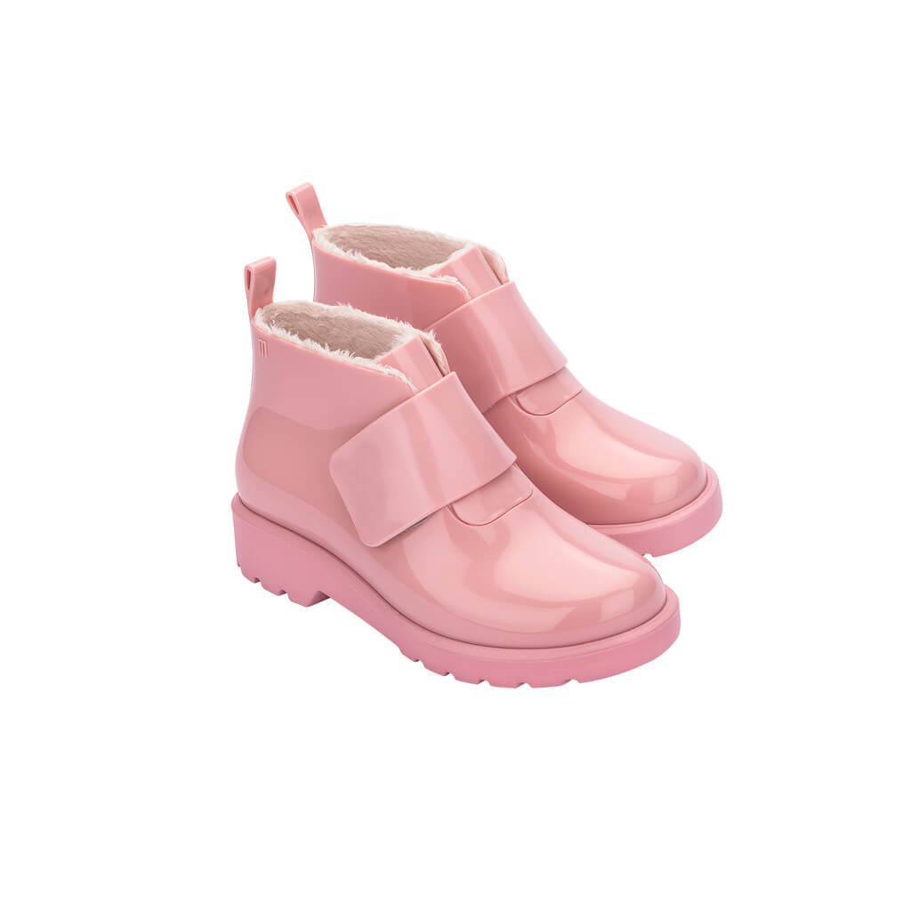 Bota Infantil Mini Melissa Chelsea Boot Com Pelinhos Feminino | Shopee ...