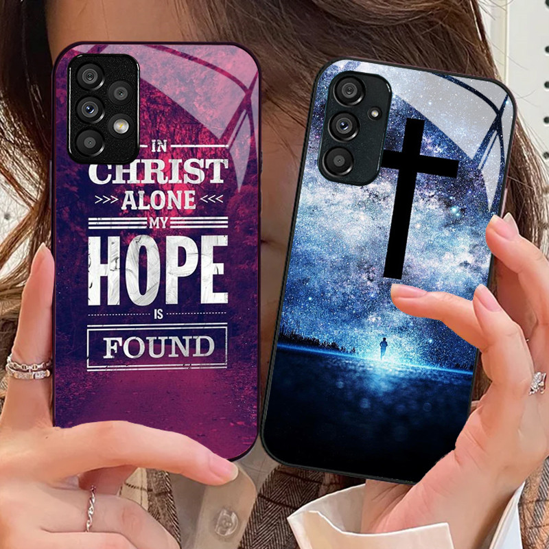 Bíblia Verso Jesus Cristo Cristão Vidro Temperado Caso De Telefone Para ...